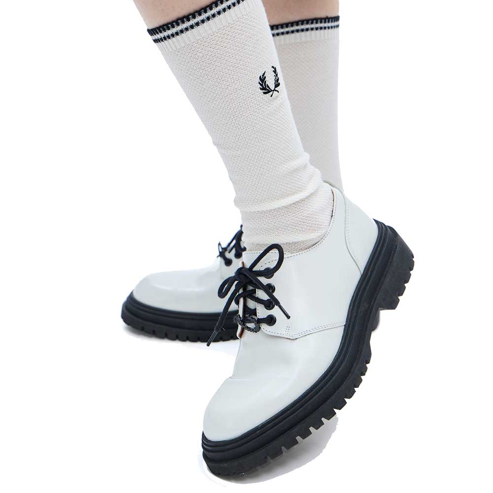 FRED PERRY フレッドペリー Tipped Socks C7170 :BLACK / PORT FRED PERRY フレッドペリー Tipped Socks C7170 :BLACK / PORT